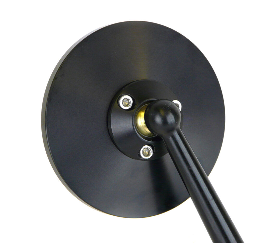 Black Adjustable Bar End Mirror for Motorcycles and Scooters
