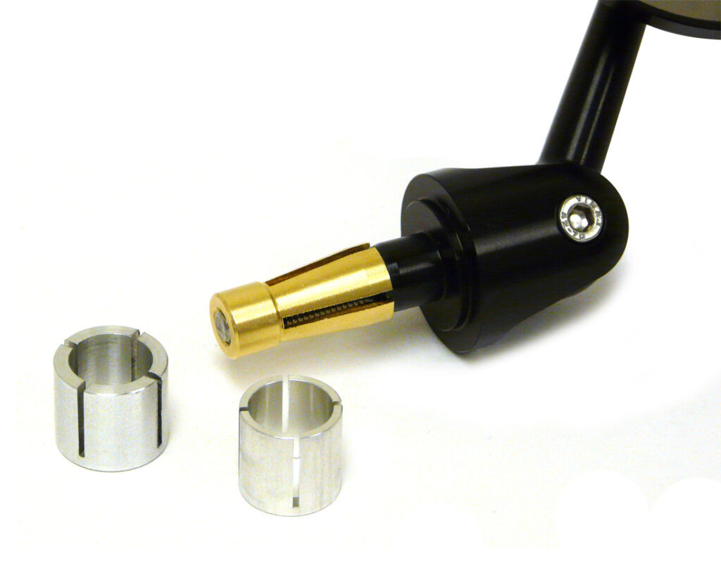 Black Adjustable Bar End Mirror for Motorcycles and Scooters