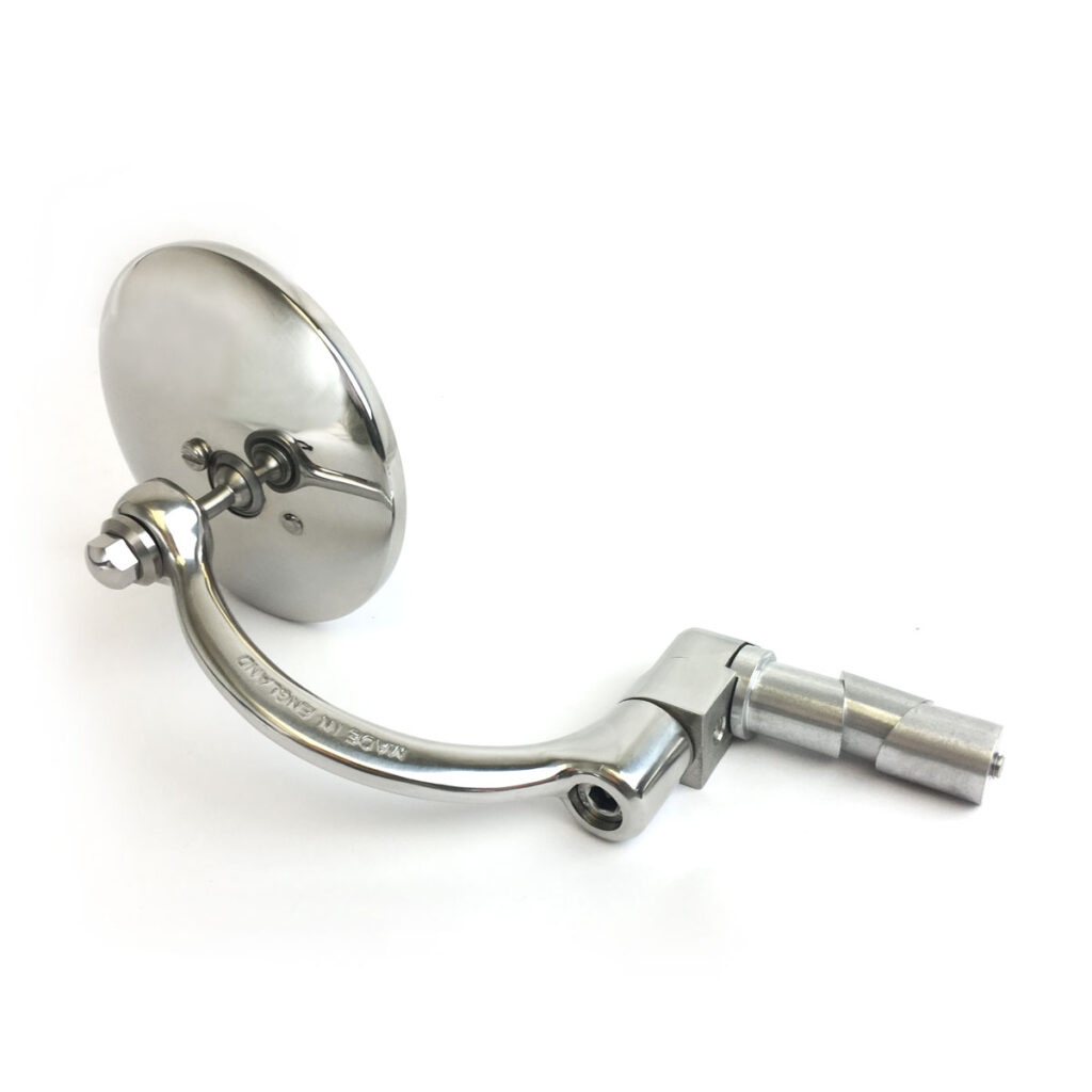 Bar End Mirror - Wide Vision with Ball Joint Fixing